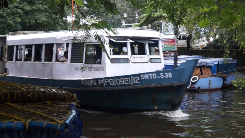 Ferry boat service in Alappuzha boat jetty